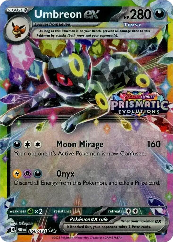 Umbreon ex (060/131) (Prismatic Evolutions Stamp) [Scarlet & Violet: P