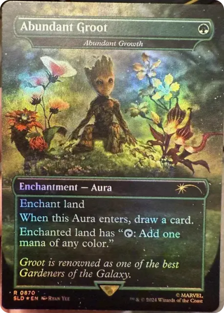 Abundant Groot - Abundant Growth (Rainbow Foil) [Secret Lair Drop Seri ...